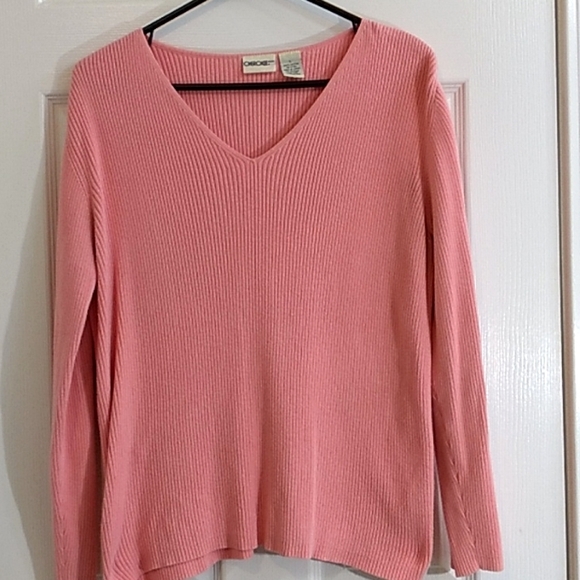 Cherokee | Sweaters | Cherokee Large Pink Ribbed Sweater | Poshmark